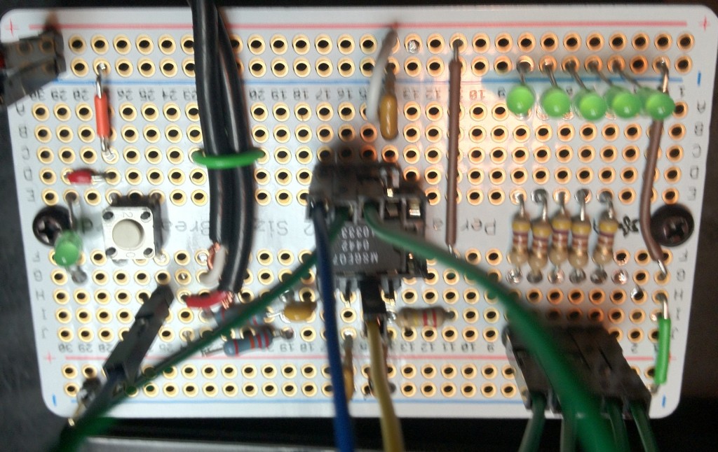 MSGEQ7 on Adafruit Protoboard - Bald Engineer