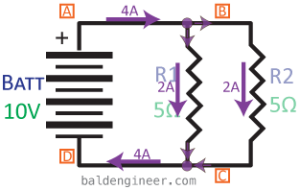 parallel circuit with current arrows-03 - Bald Engineer