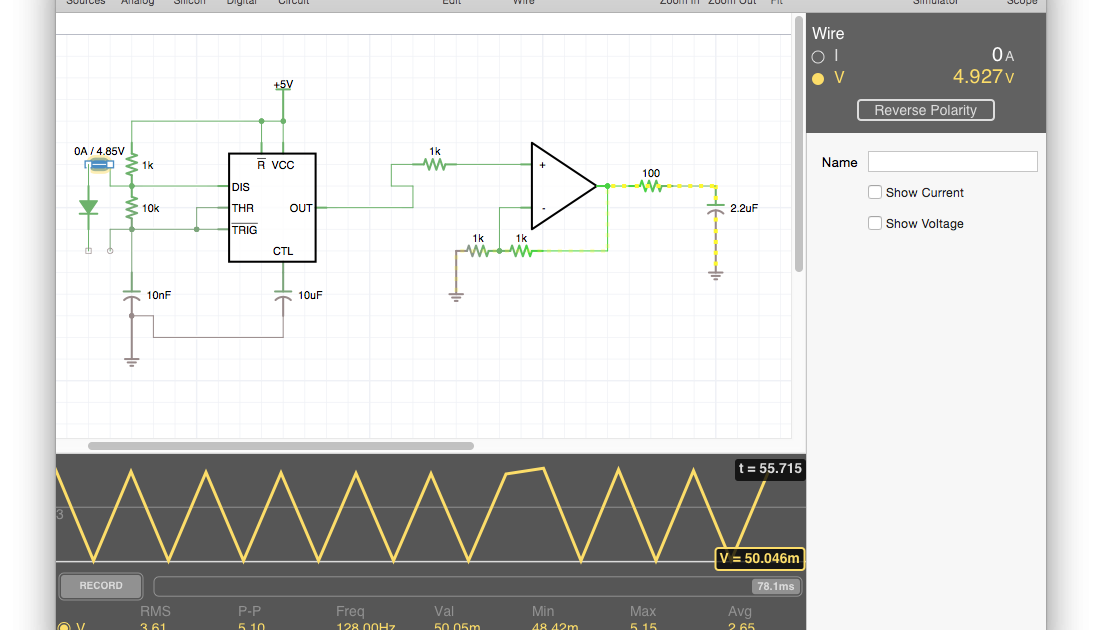 iCircuit's circuit simulator goes from iOS to Desktop